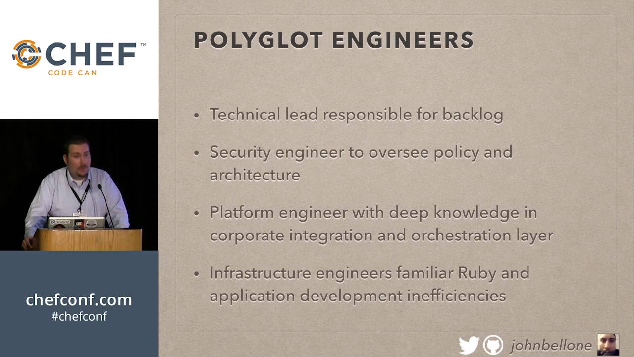 #ChefConf 2014: John Bellone, "Enterprise DevOps: Fast Is As Slow As We ...