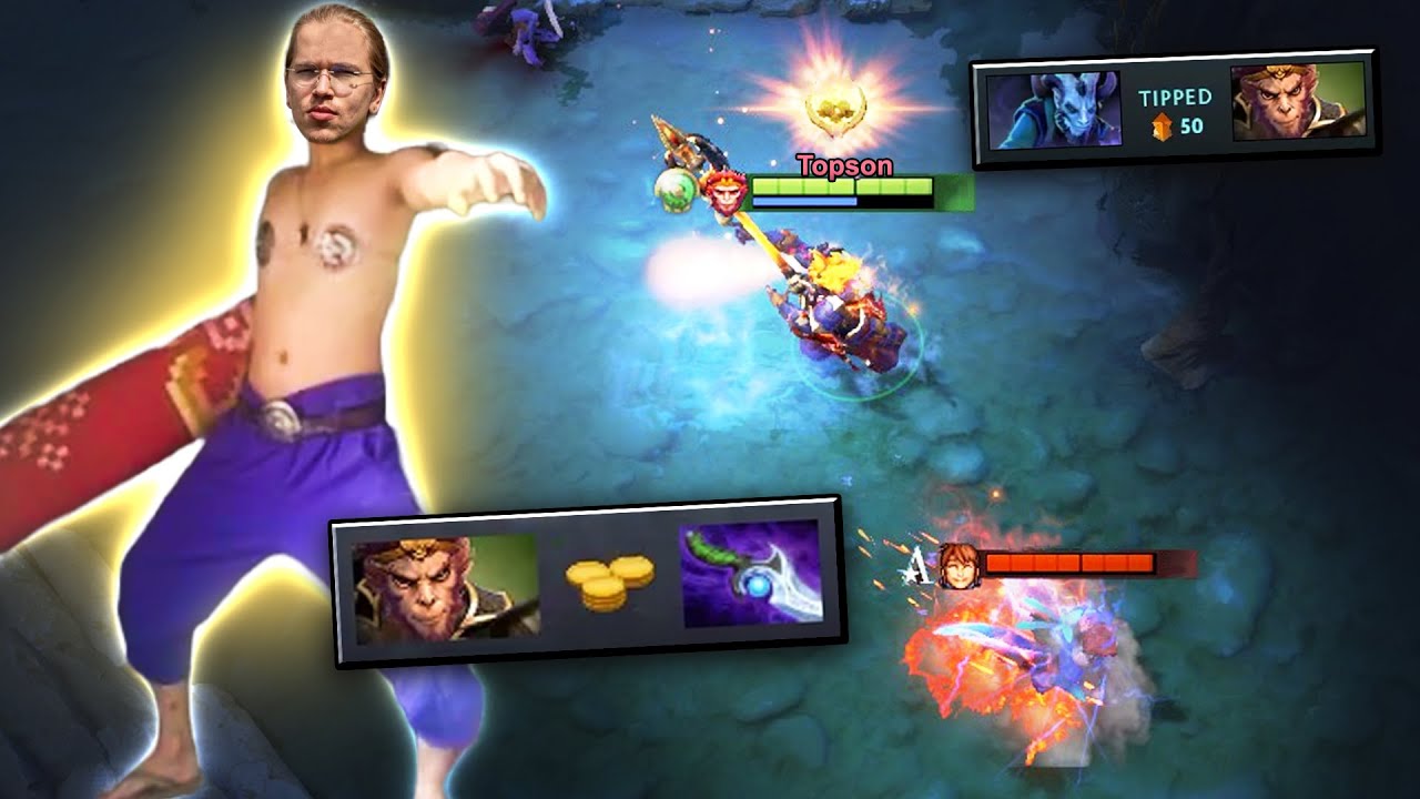 How to COMEBACK as Monkey King with Diffusal Blade by Topson - YouTube