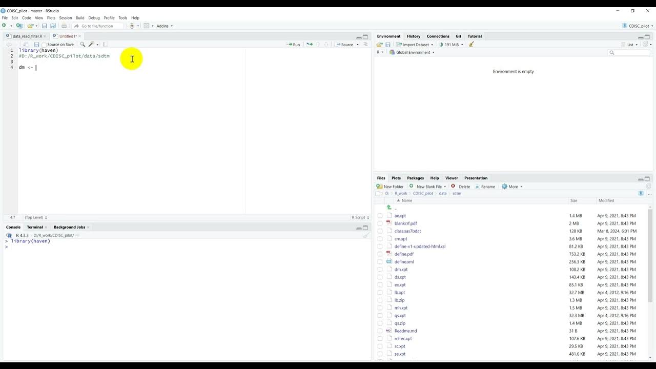 How to Reading/Importing SAS /XPT files in R - YouTube