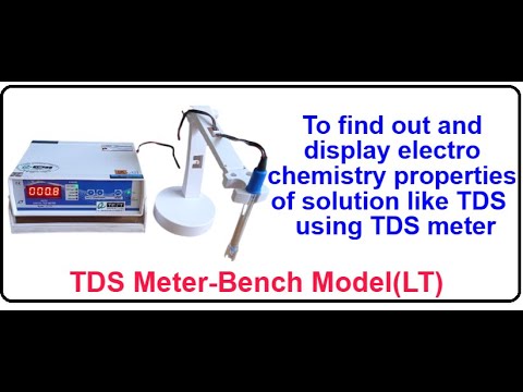 TDS meter Bench model LT Product Video - YouTube
