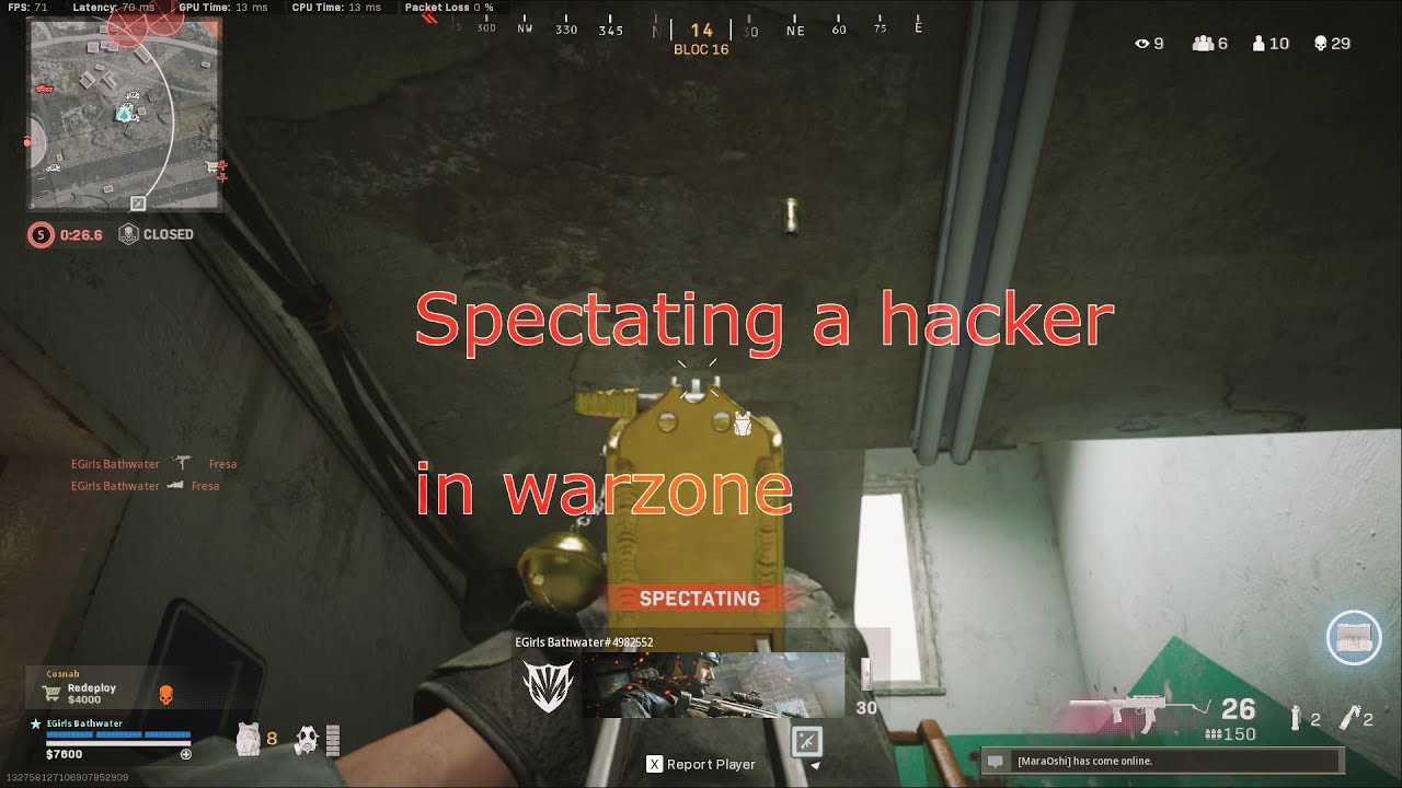 Spectating a hacker in warzone - YouTube