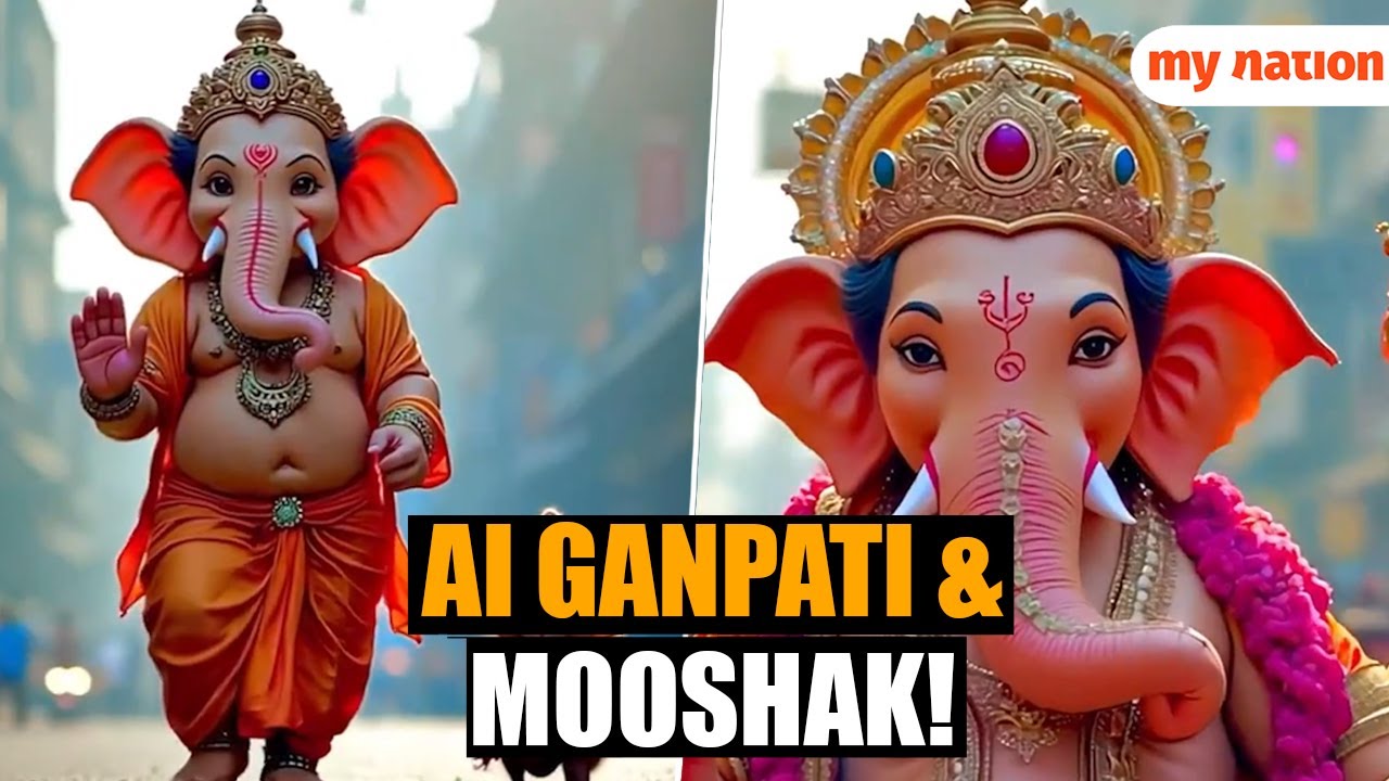 AI Ganpati and Mooshak Walk | Ganesh Chaturthi Celebrations - YouTube