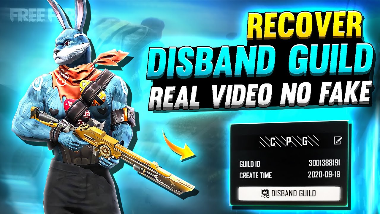 How to recover disbanded guild in free fire real video no fake | Delete ...