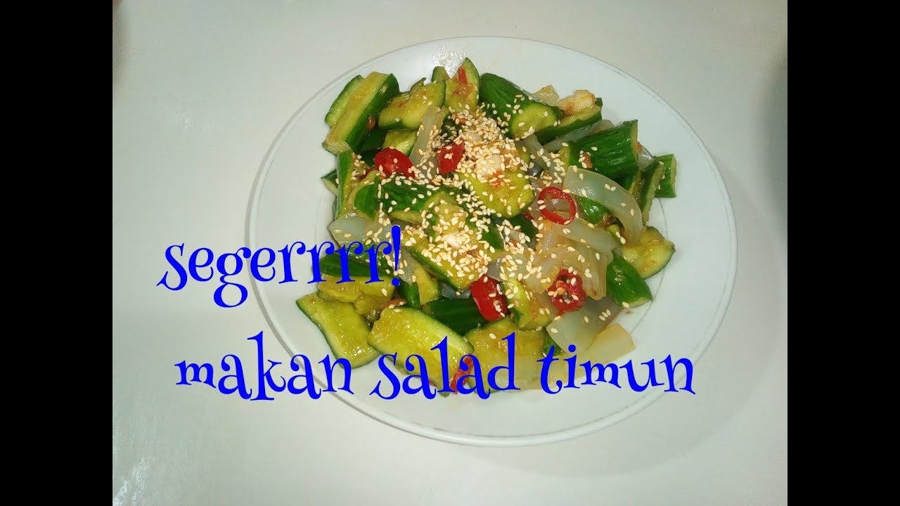resep membuat rujak timun untuk lauk nasi // salad cucumber with engsub ...