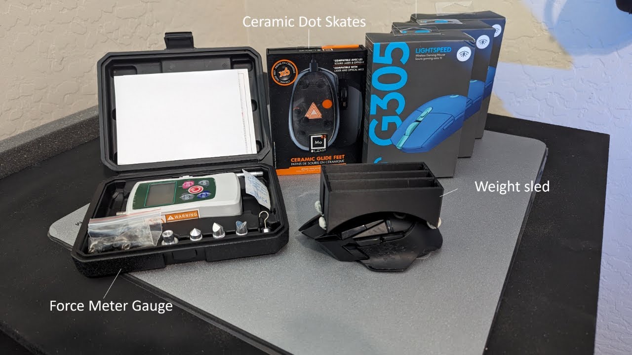 Beginning of the mousepad/mouse testing rig - YouTube