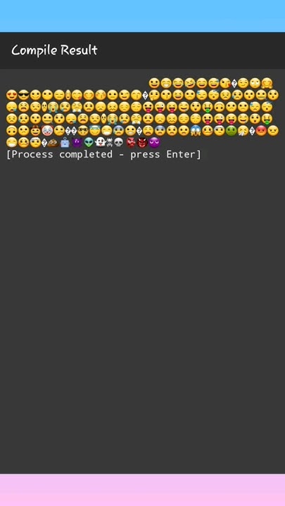 How To Print All Emoji In C Programming Languages #programminglanguage 😧😠😦 - YouTube