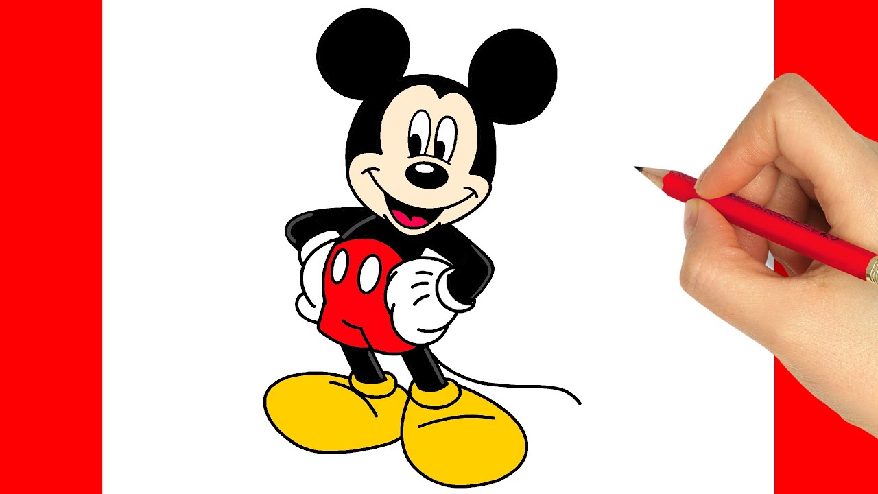 CÓMO DIBUJAR A MICKEY MOUSE - YouTube