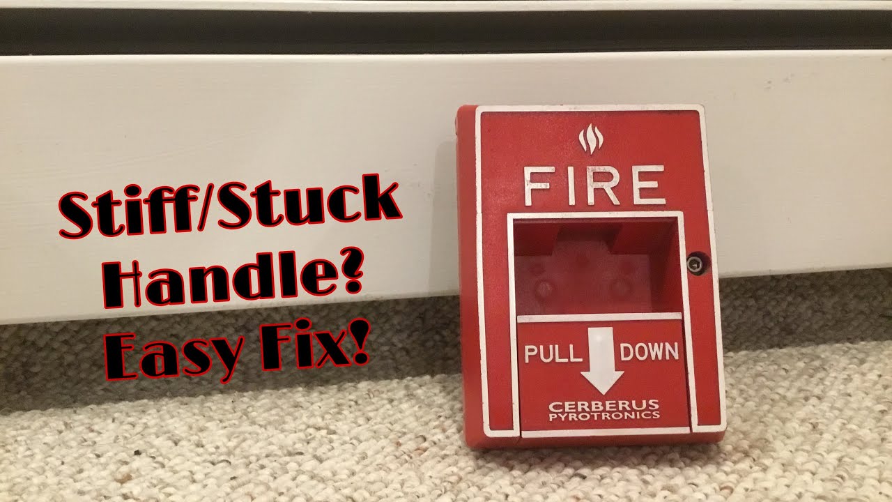 How to Fix a Stiff or Stuck handle on a Cerberus Pyrotronics Pull ...