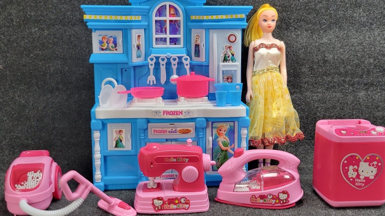 11 Minutes Satisfying with Unboxing Hello Kitty and Kitchen Set ...