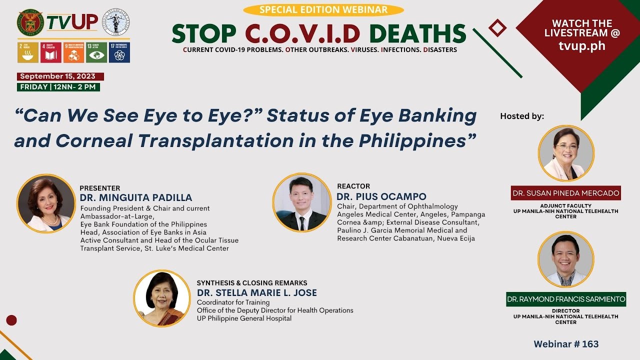 Webinar #163 | “Can We See Eye to Eye?” Status of Eye Banking and ...