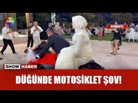 Yarış motosikleti düğün arabası oldu!