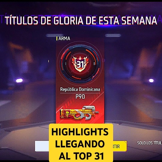 LOS MEJORES HIGHLIGHTS DEL TOP #31 DE LA P90 EN FREE FIRE 🇩🇴 Parte 3/3 ...
