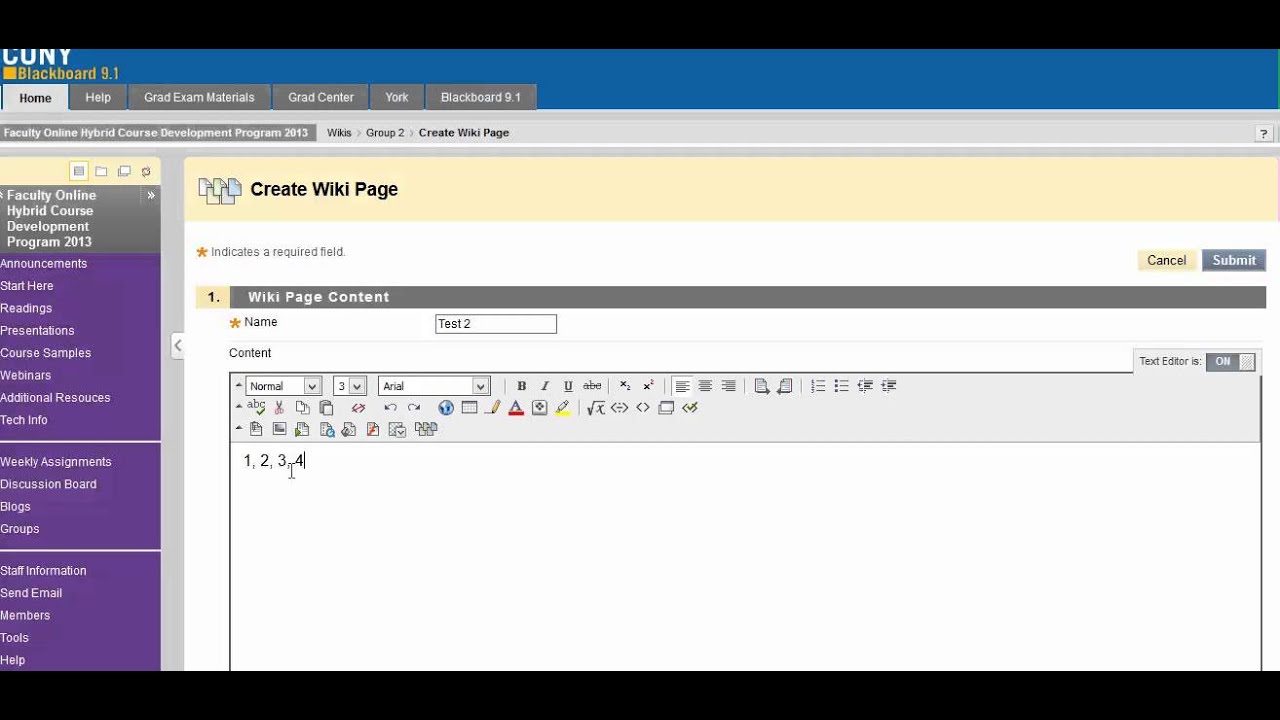 How to use the group wiki tool - YouTube