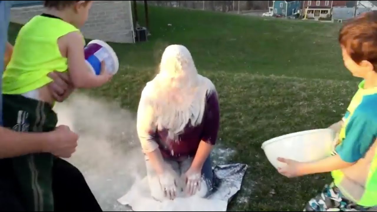 Flour Bomb Challenge - Michelle Oliver - YouTube