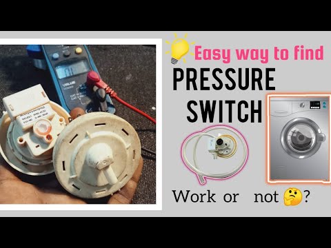 How to find a washing machine "Pressure switch" WORK or NOT? - YouTube
