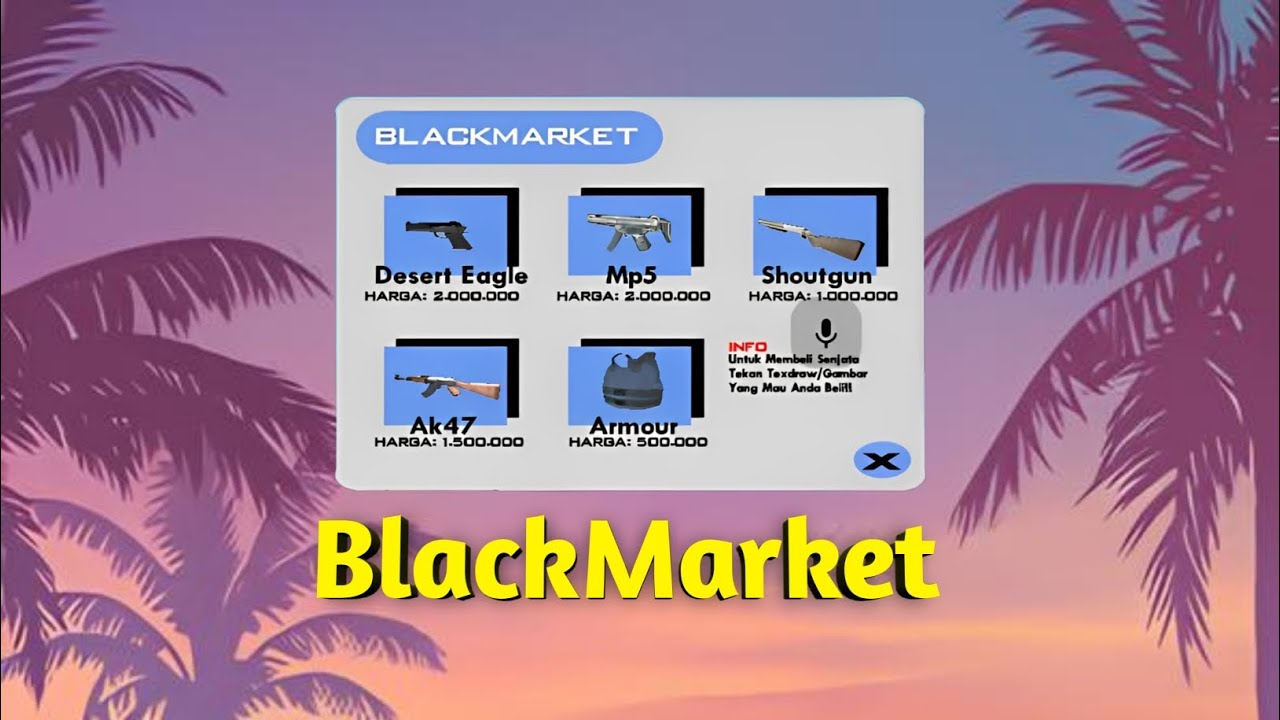 Share Textdraw BlackMarket Full SC - GTA SA-MP - YouTube