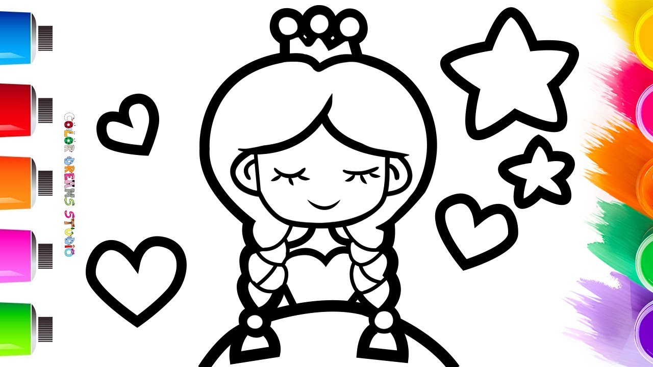 Easy Drawing a Pretty Princess👸 | Step By Step Tutorial for Beginners ...