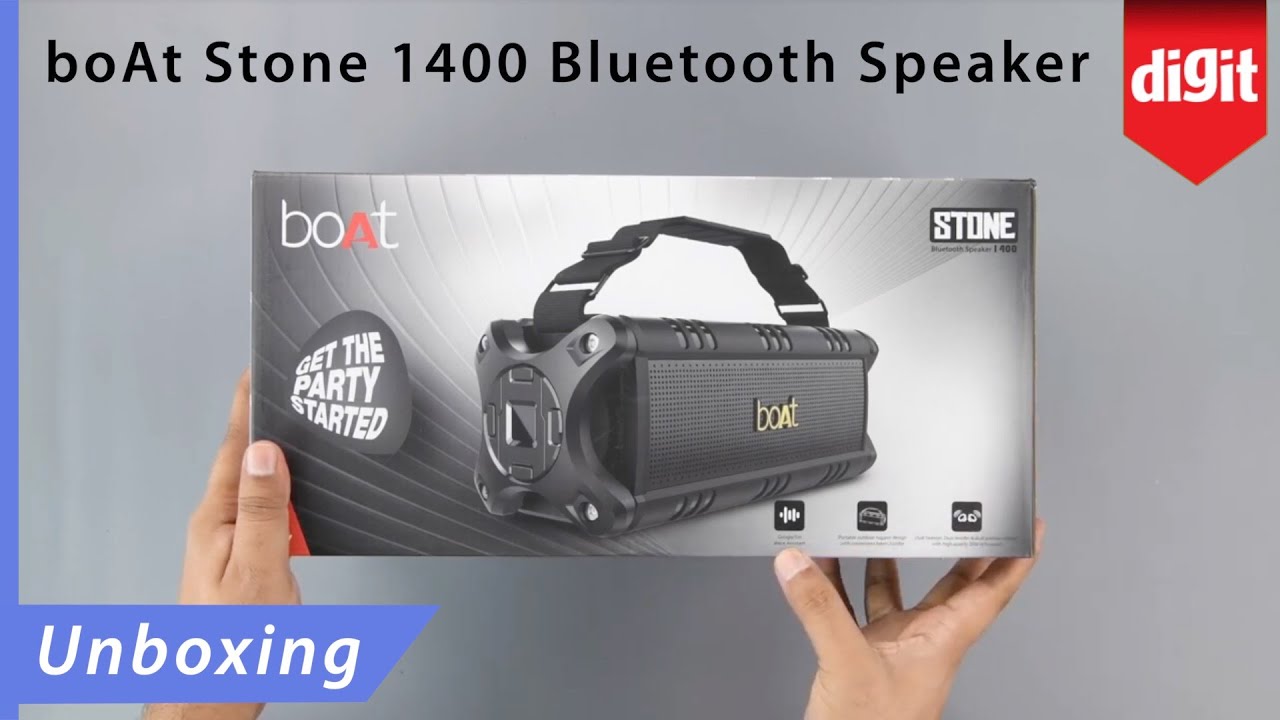 boAt Stone 1400 Bluetooth Speaker Unboxing - YouTube