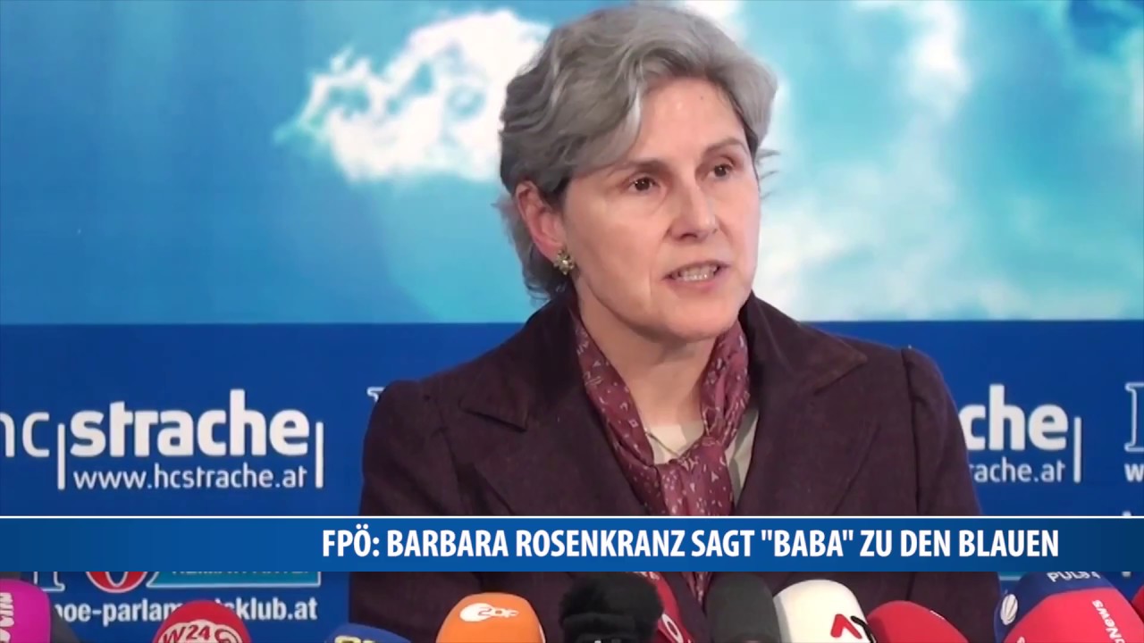 FPÖ: Barbara Rosenkranz sagt "Baba" zu den Blauen - YouTube