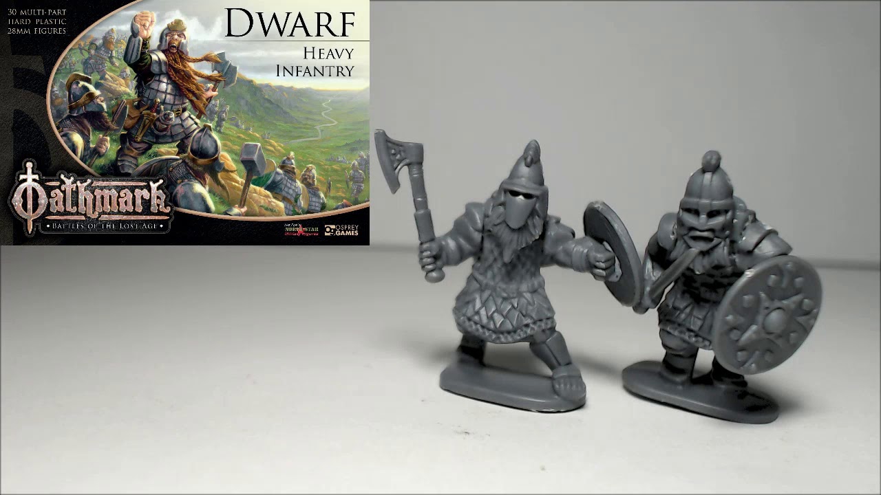 What's is on my desk Oathmark Dwarf Heavy Infantry Part 1 - YouTube