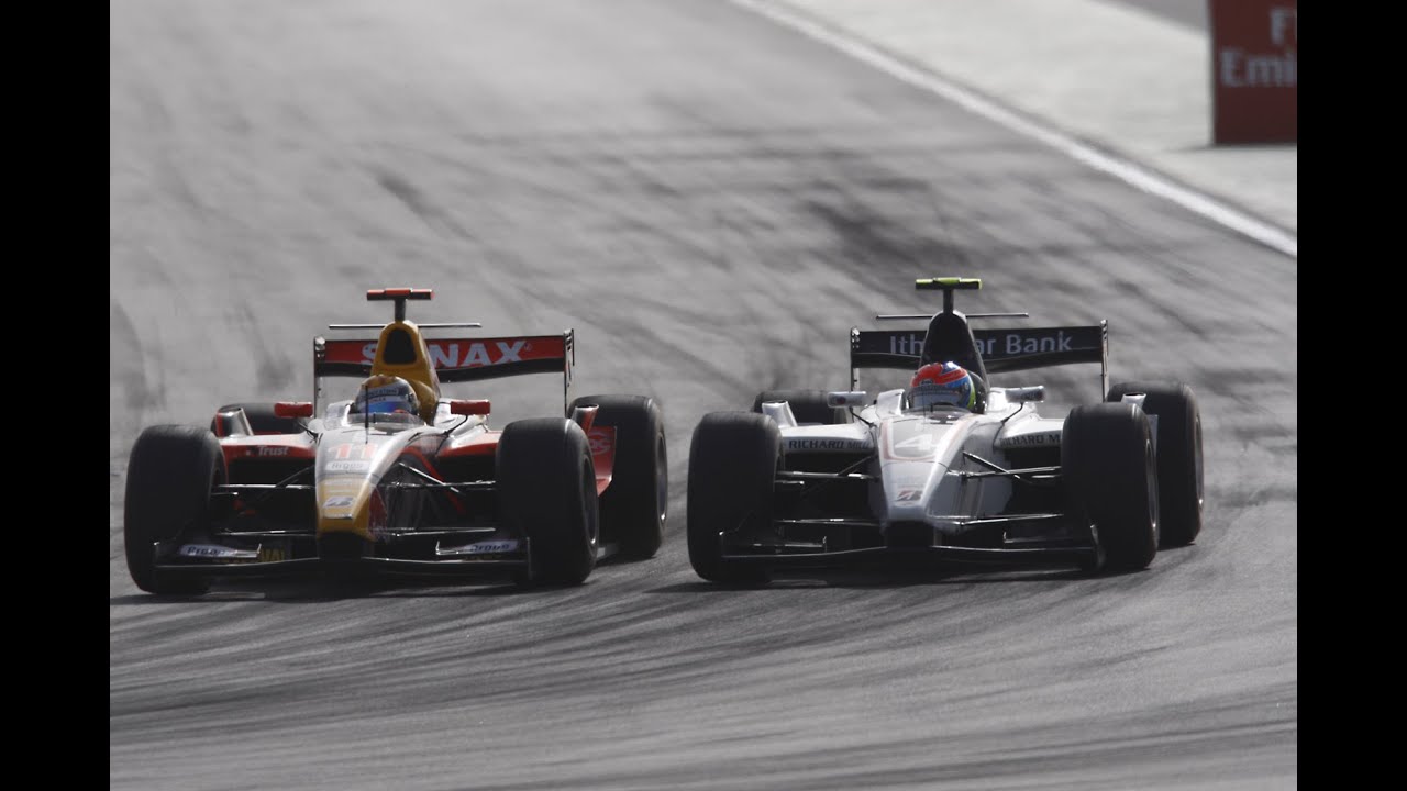 Highlights - Romain Grosjean, 2008 GP2 Asia - YouTube