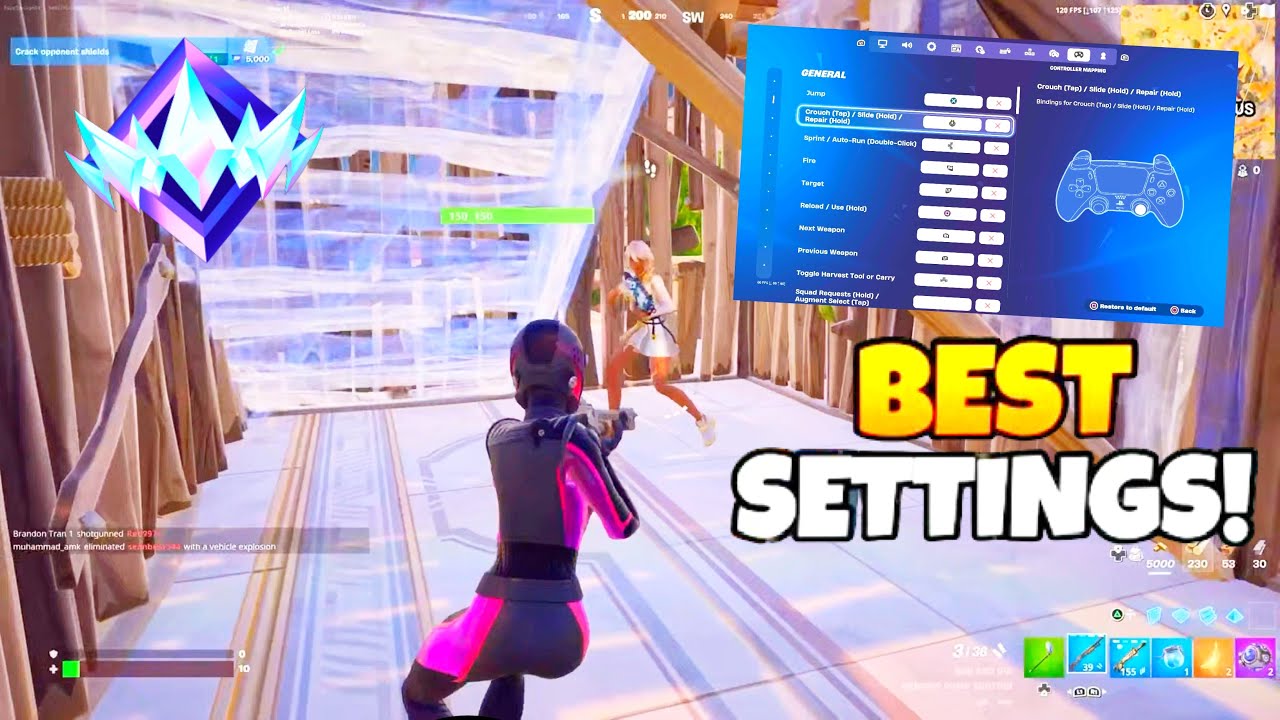 *UPDATED* BEST Controller Settings For RANKED Edits/Builds + AIMBOT ...