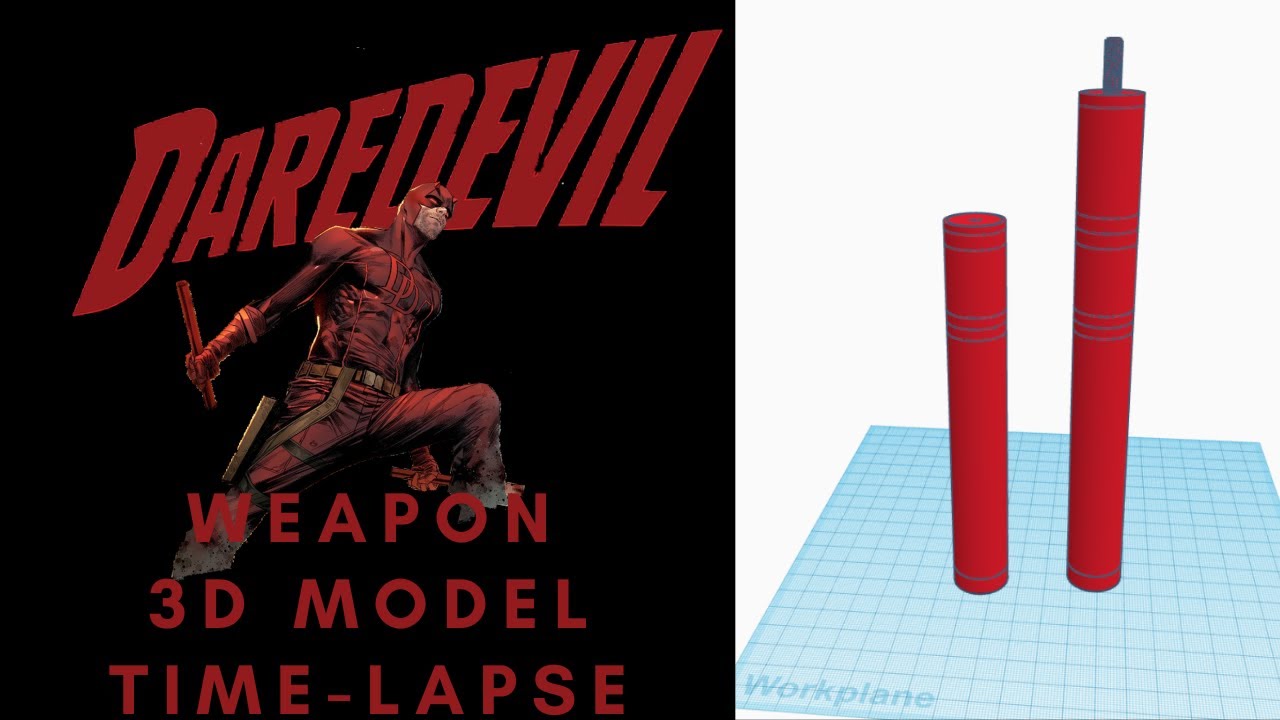 Daredevil Billy Clubs 3D Model Time-lapse - YouTube