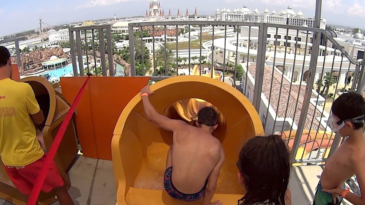 Deep Dive Water Slide at The Land of Legends - YouTube