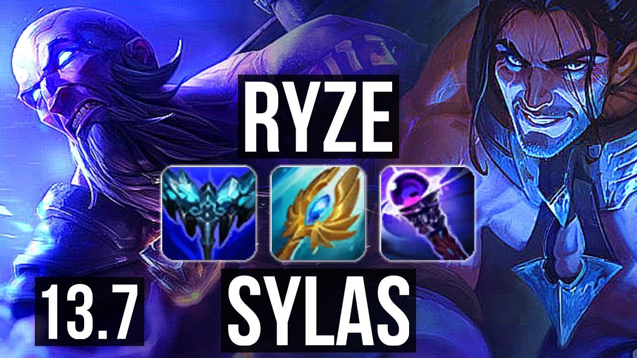 RYZE vs SYLAS (MID) | 1.3M mastery, 300+ games, Dominating | KR Master ...