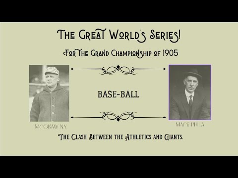 GAME 1 1905 WORLD SERIES NEW YORK GIANTS AT PHILADELPHIA A'S USING OOTP ...