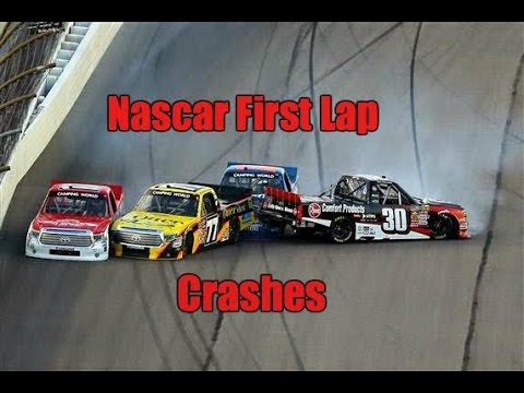 Nascar First Lap Crashes - YouTube