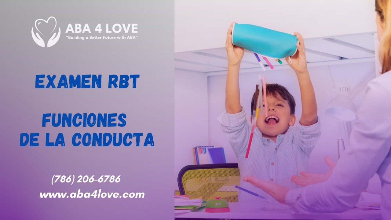 Las 4 Funciones de la Conducta | Examen RBT explicado fácil - YouTube