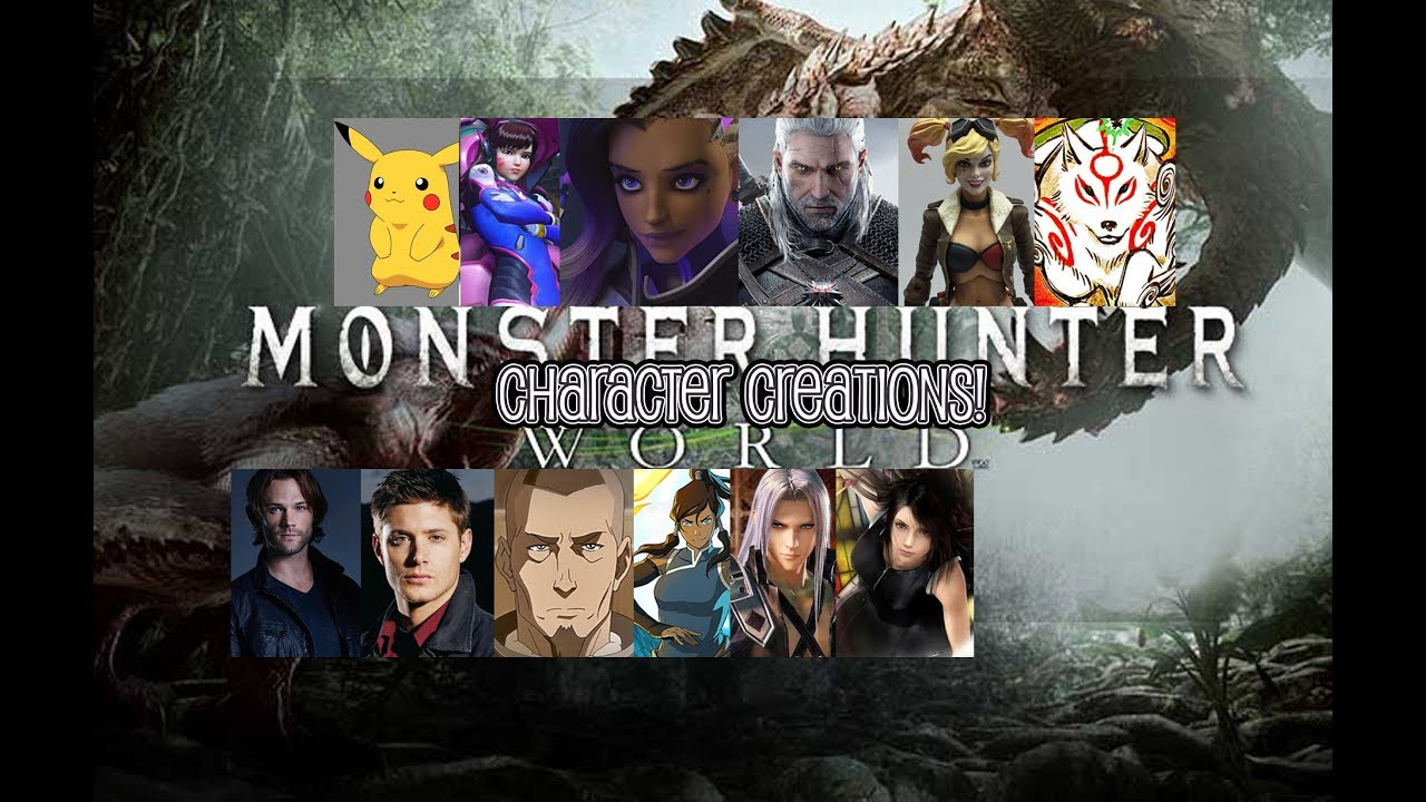 MHW Character Creatons [Creating Favorite Characters] - YouTube
