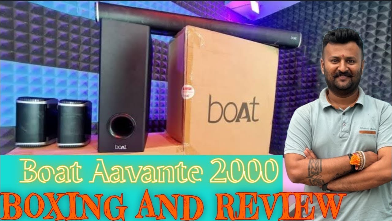 Unboxing Installation Boat Avante 2000 Soundbar 160W Sound Test # ...