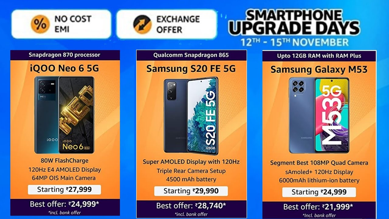 Amazon Deals 🔥 Amazon Coupon || Smartphone Upgrade Days Sale #amazon # ...