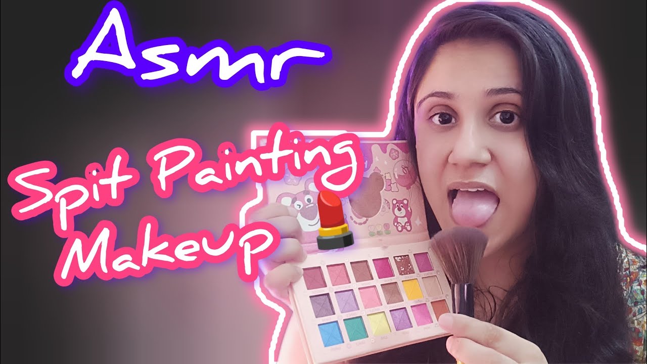 ASMR Doing Your Spit Painting Makeup 💄asmr косметика с краской - YouTube