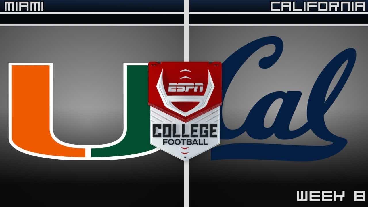 NCCL :#7 Miami (6-1) Vs California (4-2) Week 8 CS3 - YouTube
