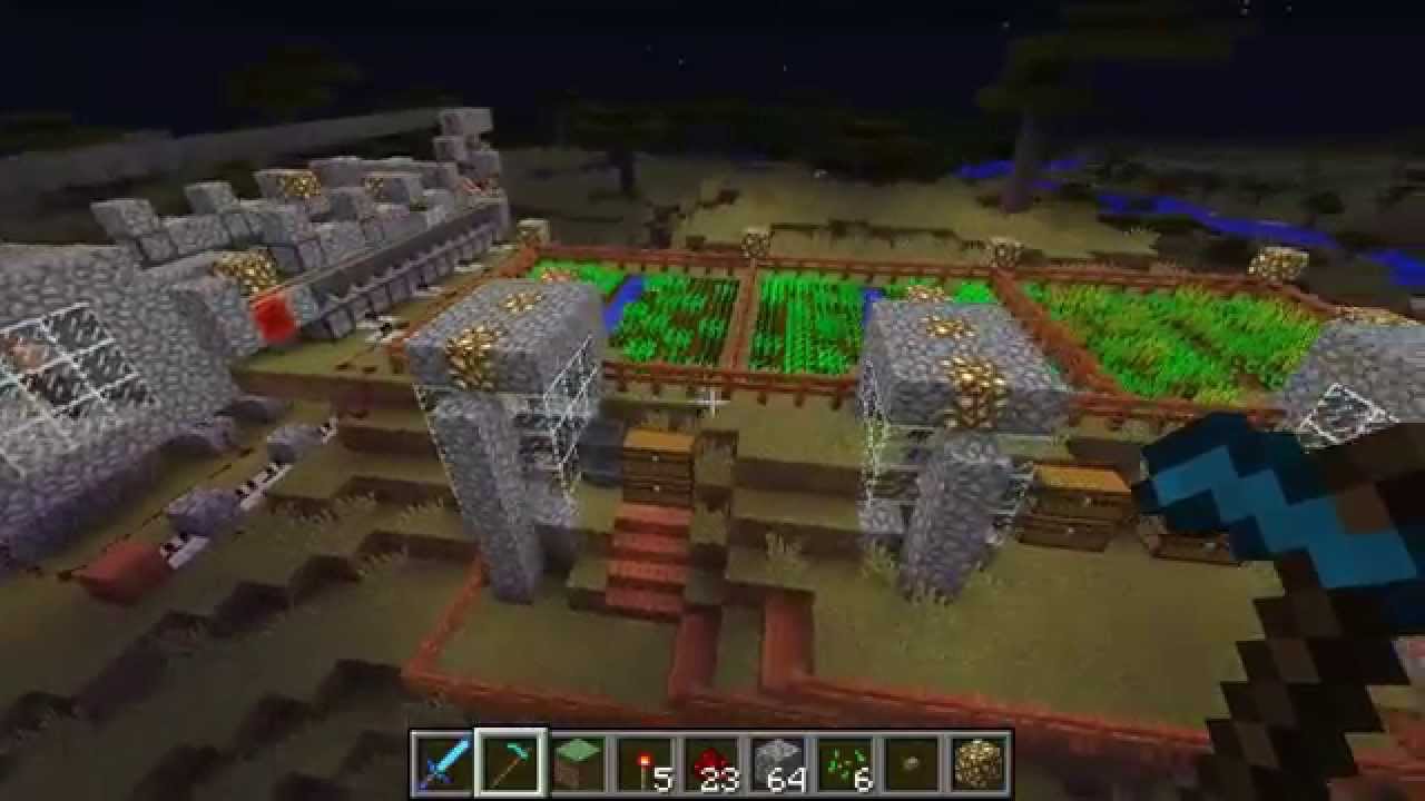 Minecraft Automatic Farm Machines - YouTube