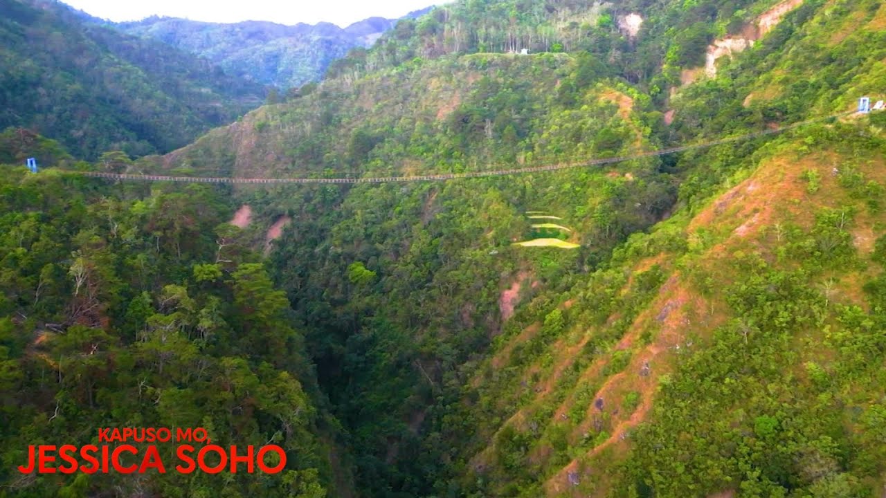 Pinakamataas na hanging bridge sa Pilipinas na Nabenngan Bridge ...
