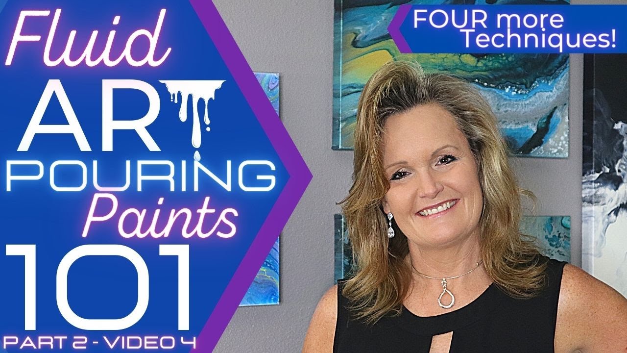 MORE 🎨 Pouring Techniques! Pendulum, Bloom, & Dry Swipe POURS ...