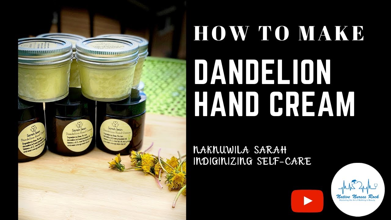 How to Make Dandelion Hand Cream - YouTube