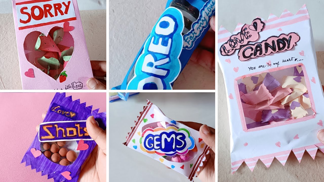 5 Easy sweet giftideas with paper / easy papercraft / easy to make # ...