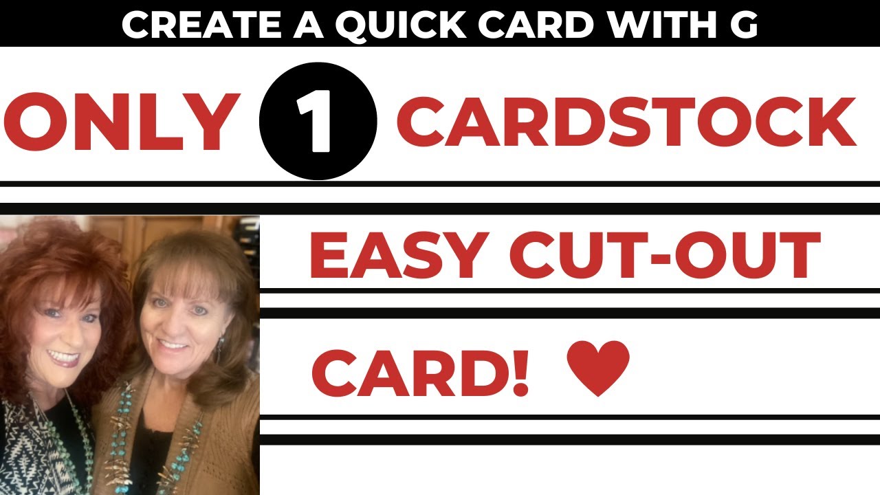 You only need 1 piece of cardstock to create this amazing cut-out card ...