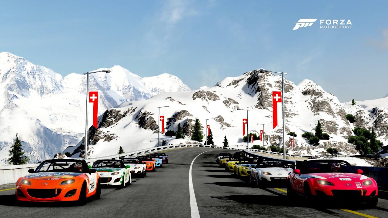 Forza Motorsport 6 - 1° Etapa Mazda MX-5 Cup - Bernese Alps - YouTube