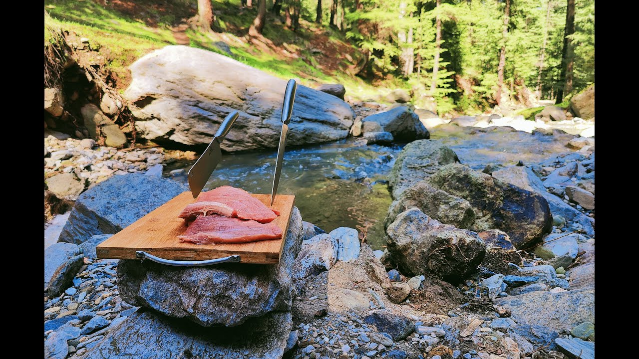 Cooking Juicy Meat On Campfire In The Forests @Forest Feast - YouTube