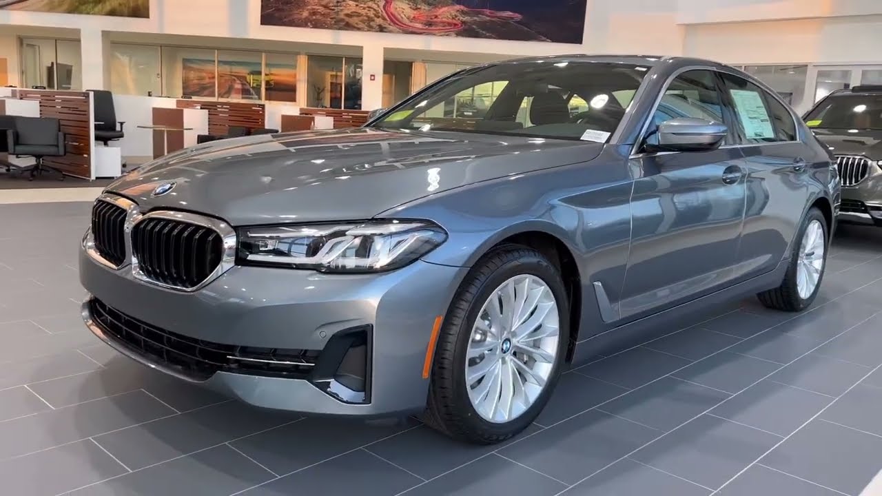 2022 BMW 530i xDrive in Bluestone Metallic - YouTube
