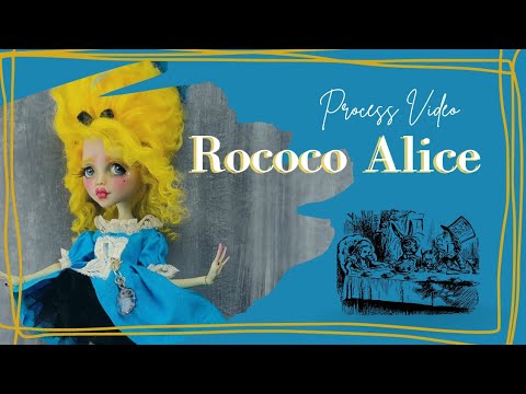 Custom Rococo Alice in Wonderland OOAK Doll Repaint and Costume Making ...