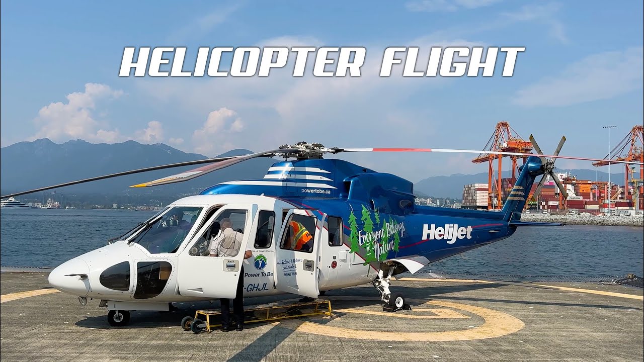 Helicopter: Victoria to Vancouver - 4K Footage - YouTube