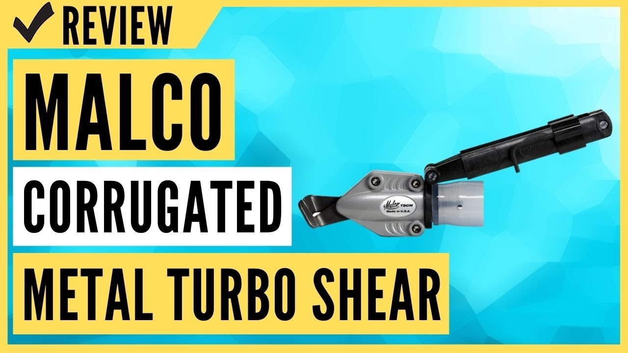 Malco TSCM Corrugated Metal Turbo Shear Review - YouTube