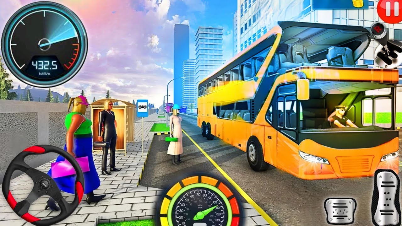 Real Bus Driving 3D Gameplay - Modern City Bus Simulator - Android ...